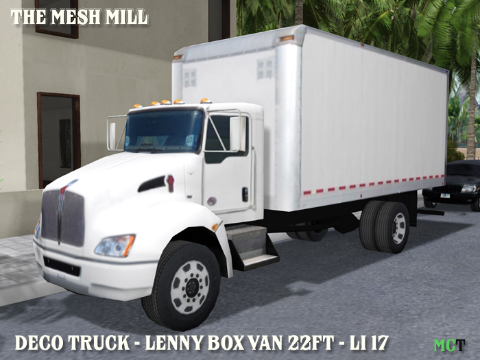 Second Life Marketplace - TMM-Deco Truck-Lenny Box Van 22Ft (CM)