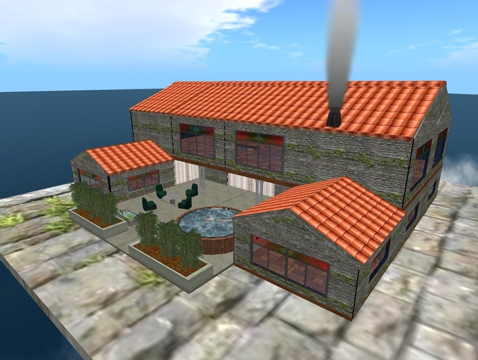 Second Life Marketplace - European Terrracotta house -LOW PRIM ...