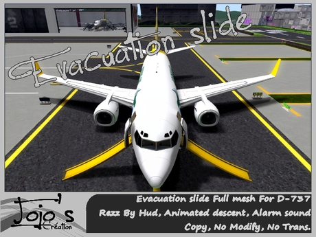 Second Life Marketplace - D-737 Evacuation Slide