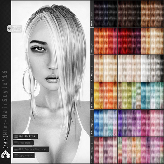 Second Life Marketplace - DEMO • (r)M Hair, Nº.41'16