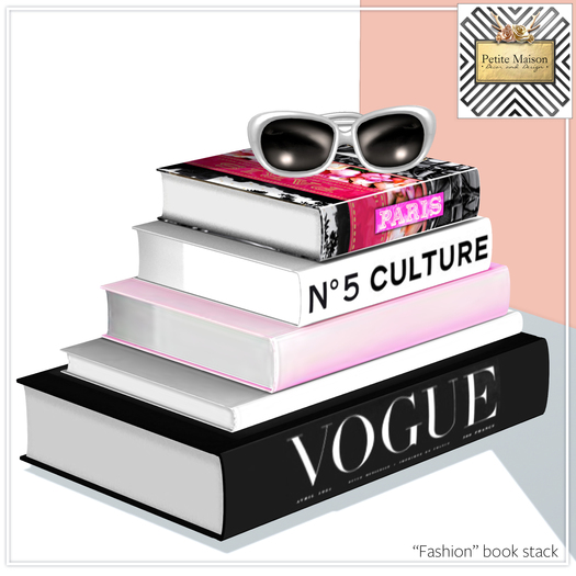 Second Life Marketplace - {Petite Maison} Fashion Book Stack