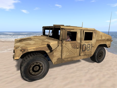 Second Life Marketplace - Military Humvee scripted 2 passengers