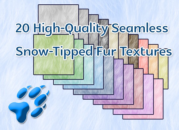 Second Life Marketplace - {SS} 20 High Quality Seamless Snow-tipped Fur ...