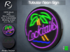 Second Life Marketplace - Riders Tubular Neon Sign - Cocktails w/ Menu ...