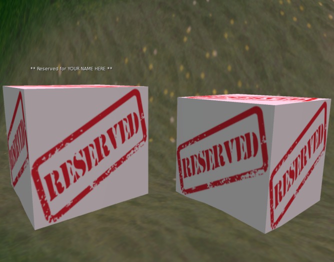 Second Life Marketplace - Reserved boxes
