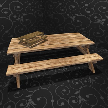 Second Life Marketplace - ~tc~ Mesh Picnic Table Full Perm Kit