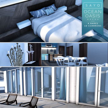 Second Life Marketplace - SAYO - Ocean Oasis Gacha - Wire Outdoor Chair ...