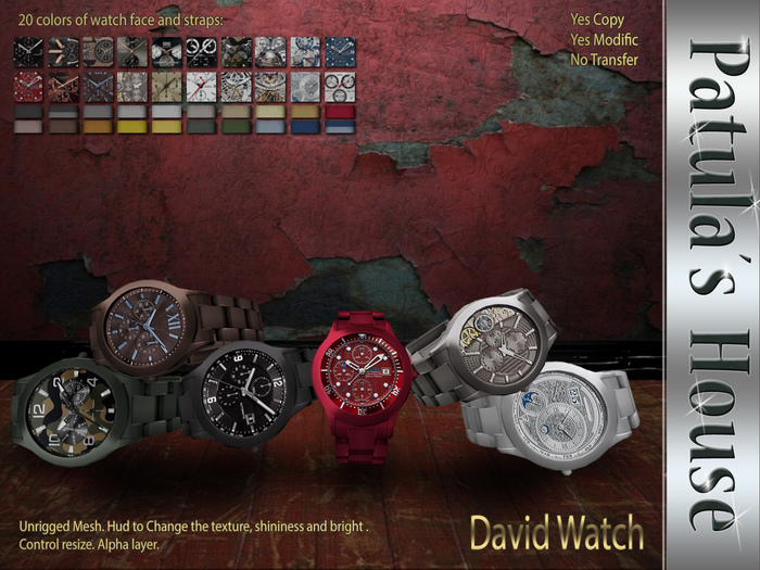 Second Life Marketplace - * Patulas House David Watch.