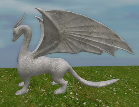 Second Life Marketplace - dragon statue mesh 6 prim