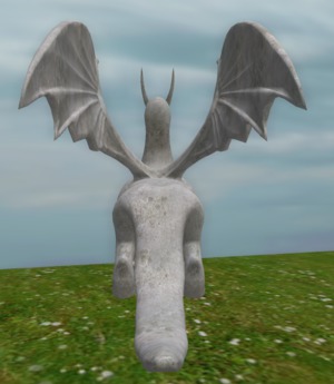 Second Life Marketplace - dragon statue mesh 6 prim