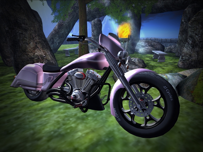Second Life Marketplace - JJ Cycles ~ 2016 Nightfire Bagger Custom