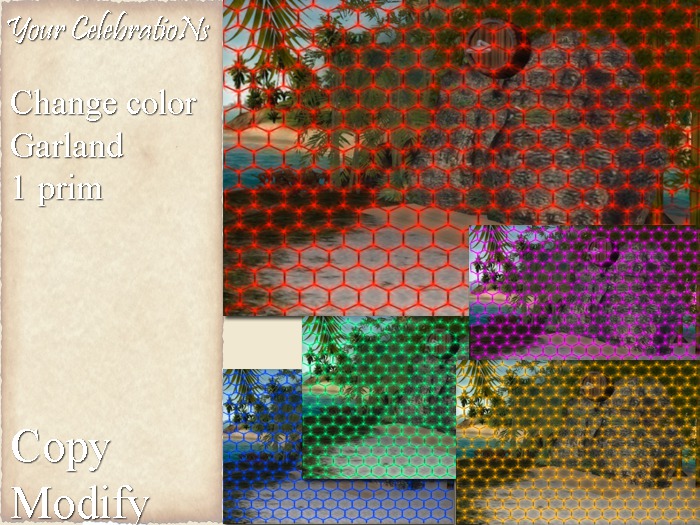 Second Life Marketplace - YC Change Color Garland