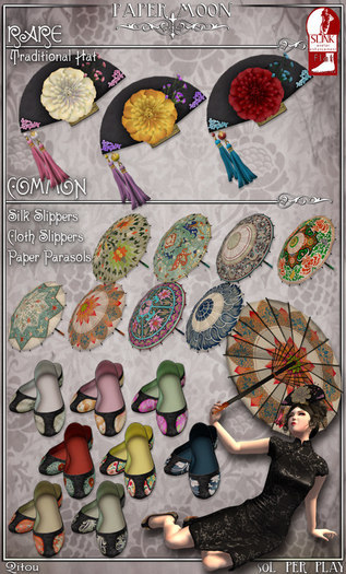 Second Life Marketplace - *pm* Qitou - Hat - Creme/Pink - RARE
