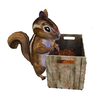 Second Life Marketplace - Greedy Chipmunk catching a acorn