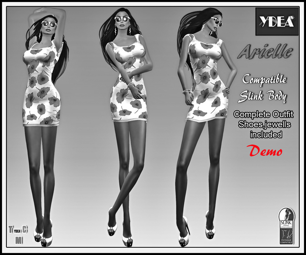 Second Life Marketplace Ydea Arielle Outfit Demo