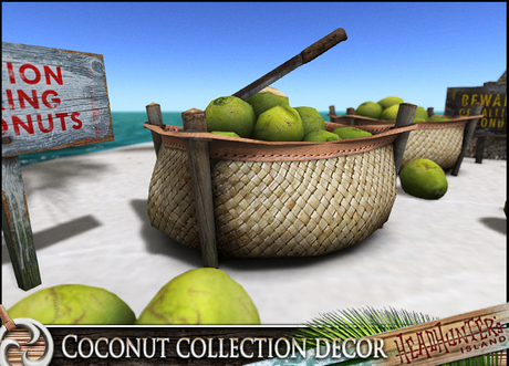 Second Life Marketplace - HeadHunter's Island - Coconut collecting ...