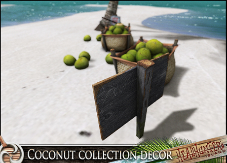 Second Life Marketplace - HeadHunter's Island - Coconut collecting ...