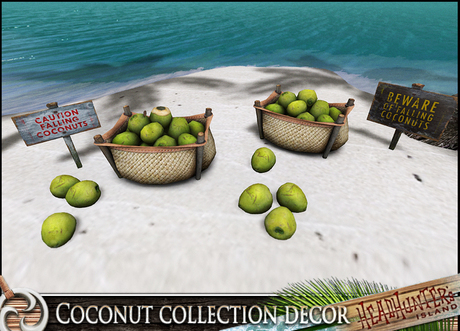 Second Life Marketplace - HeadHunter's Island - Coconut collecting ...