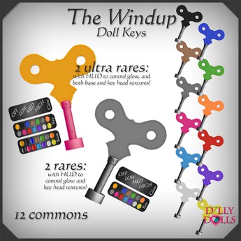 Second Life Marketplace - *DD* The Windup Doll Key v2 INT (Rare)