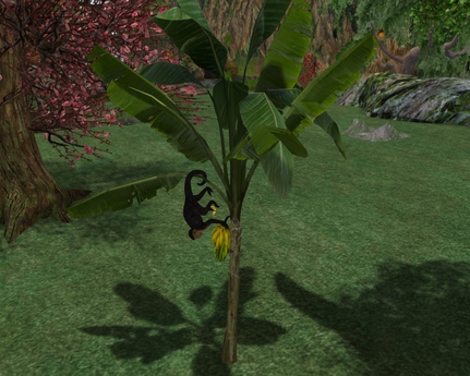 Second Life Marketplace - MONKEY TROPICAL BANANA TREE MESH