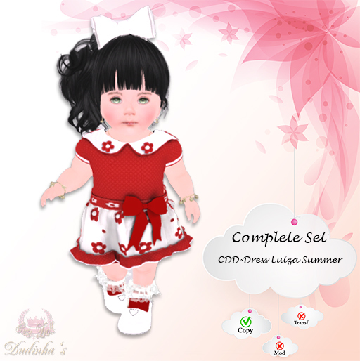 Second Life Marketplace - CDD-Dress Luiza Summer- TOT INFANT BOXED
