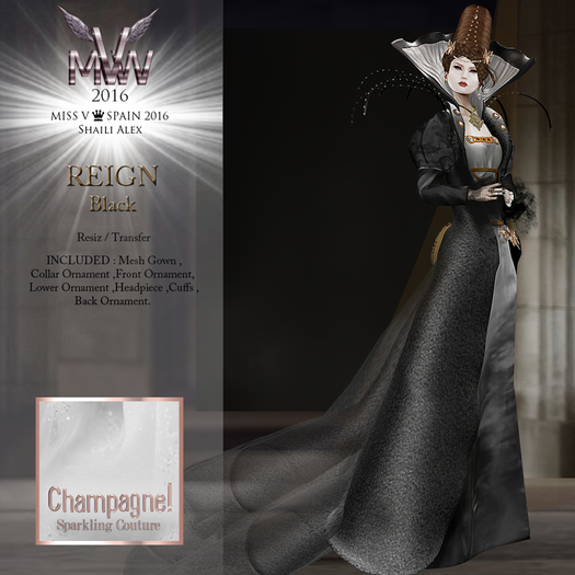 Second Life Marketplace - (C)REIGN Black - From MVW SPAIN 2016
