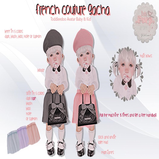Second Life Marketplace - {BB} french couture - skirt salmon [rezz]