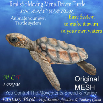 Second Life Marketplace - Turtle - swimming Turtle - Turtle