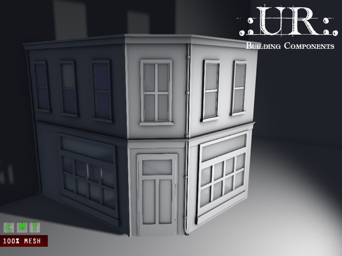 Second Life Marketplace - .:UR:. Store Facade II (full perm mesh)