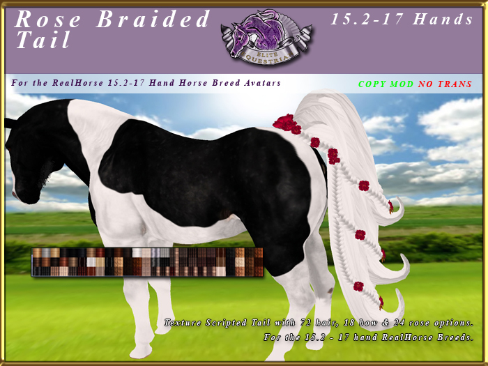 Second Life Marketplace - *E* Rose Braided Tail [BOXED] RH 15.2-17