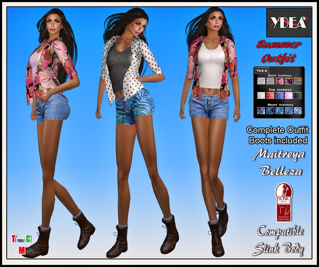 Second Life Marketplace Ydea Summer Outfit Teen