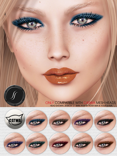 Second Life Marketplace - Shakeup! Suki Eyeshadows for Catwa Heads
