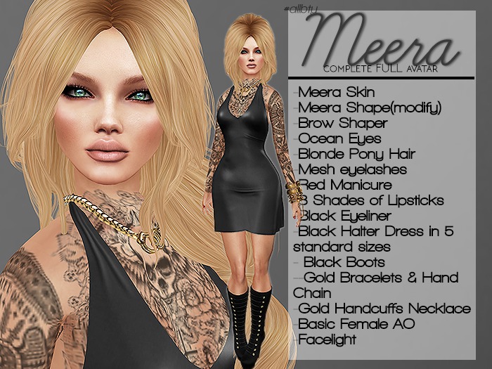 Second Life Marketplace - #allbty Complete Avatars "Meera"