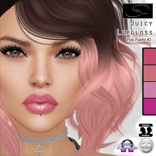 Second Life Marketplace Stellar Juicy Lipgloss Pinks 2 Omega
