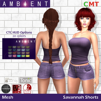 Second Life Marketplace - [AMBI] Mesh Savannah Shorts (BOXED)