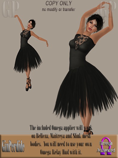 Second Life Marketplace Ballerina In Black