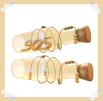 Second Life Marketplace - Full Perm MESH SOS bottle kit for builders