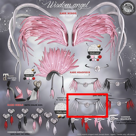 Second Life Marketplace - Wisdom angel belt White