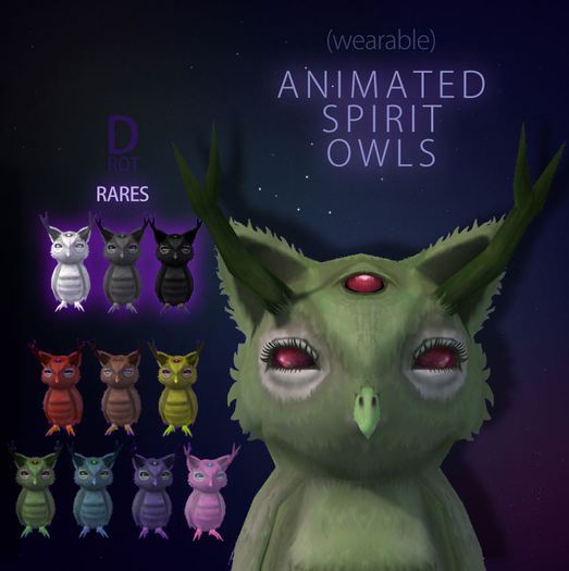 Second Life Marketplace - *Drot* - Spirit Owl -Purple(common ...
