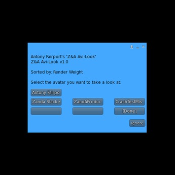 Second Life Marketplace - Z&A Avi-Look HUD