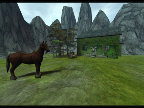 Second Life Marketplace - Cottage, house (1 prim!!) with Land Mesh ...
