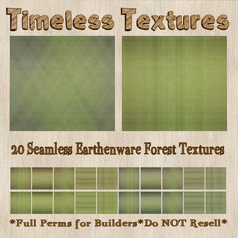 Second Life Marketplace - 20 Seamless Earthenware Forest Timeless Textures