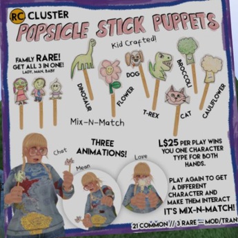 Second Life Marketplace - -RC- Popsicle Puppet - Dog - Love