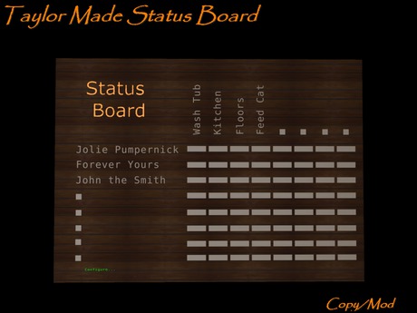 Second Life Marketplace - TM Status Board - DEMO!!
