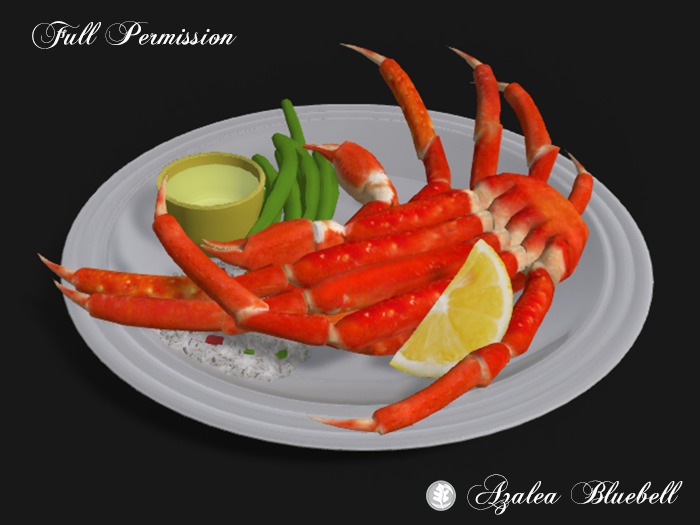 Second Life Marketplace - ~AB~ Crab with Rice ~ Full Perm Mesh ~ 1 LI