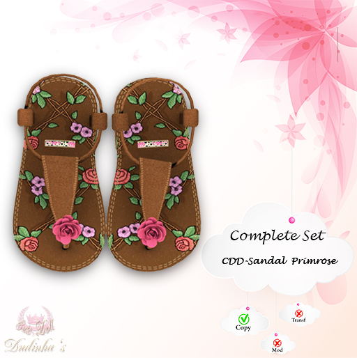 Second Life Marketplace - CDD-Sandal Primrose -BABY BOXED