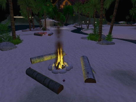 Second Life Marketplace - Tiki - Bonfire / Campfire
