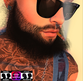 Second Life Marketplace - The Winning Man Beard_(8+ styles options)_In ...
