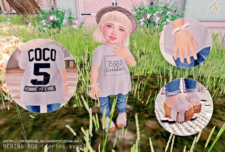 Second Life Marketplace - {Little Miss} Coco Long Tee
