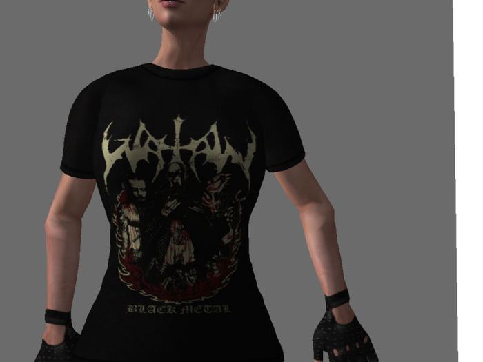 Second Life Marketplace - Watain girls rigged mesh shirt LIMITED